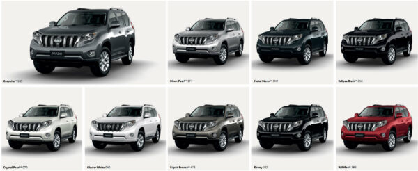 Prado Colours – Kaura Motors Nigeria Limited