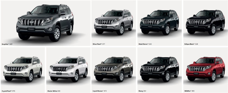 Prado Colours – Kaura Motors Nigeria Limited